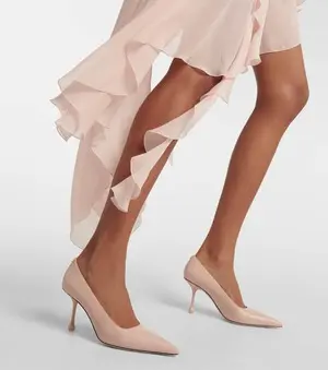 JIMMY CHOO Ixia 80 Leather Pumps