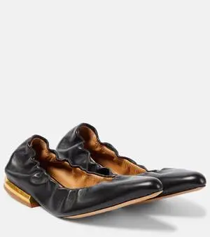 Dries Van Noten Leather Ballet Flats