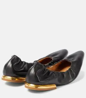 Dries Van Noten Leather Ballet Flats