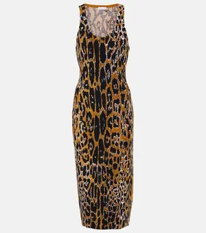 Alaïa Jacquard Midi Dress