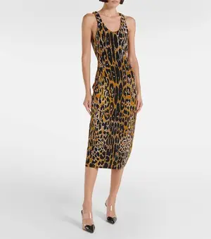 Alaïa Jacquard Midi Dress