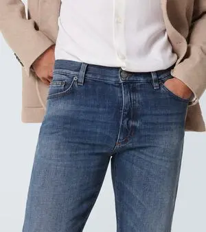 Zegna Mid-rise Skinny Jeans - Blue