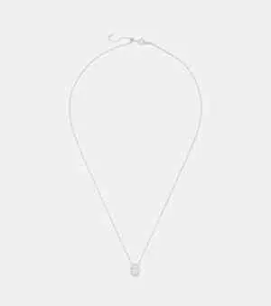 PERSEE Floating Diamond White Gold Necklace - Silver