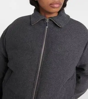 TOTEME Wool-blend Flannel Down Jacket