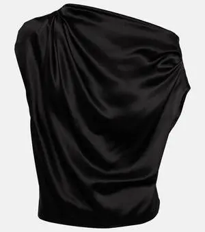 THE SEI Draped One-shoulder Top