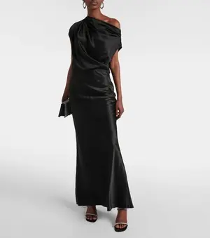 THE SEI Draped One-shoulder Top