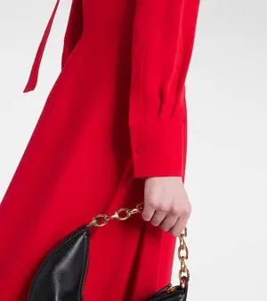 Valentino Garavani Tie-neck Midi Dress
