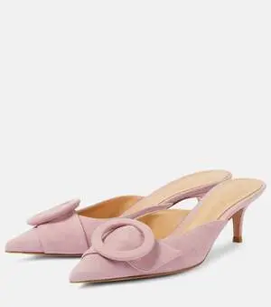 GIANVITO ROSSI Portofino 55 Suede Mules