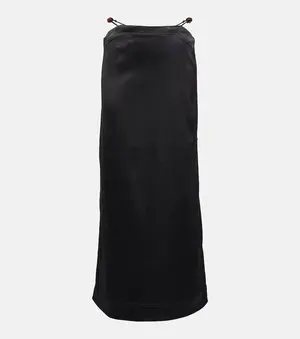 GANNI Satin Maxi Skirt
