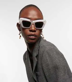Loewe Anagram Cat-eye Sunglasses - White