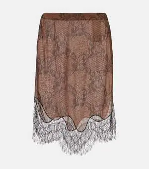 TOM FORD Ramage Tattoo Lace Mini Skirt