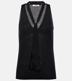 Dorothee Schumacher V-neck Tank Top With Tassel Detail