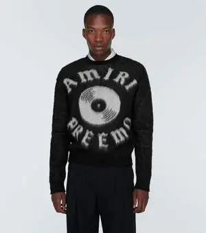 Amiri Logo Wool Blend Sweater