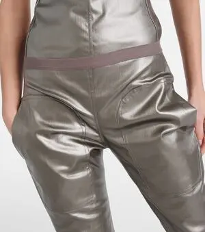 Rick Owens Metallic Denim Leggings
