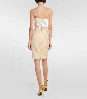 Balmain High-rise Tweed Miniskirt