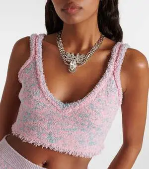Rabanne Tweed Crop Top