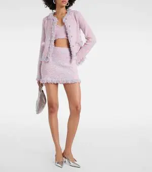 Rabanne Tweed Crop Top