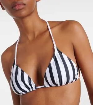 BANANHOT Striped Bikini Top