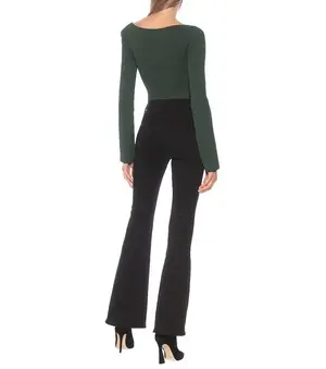 FRAME Le High Flare Jeans - Black