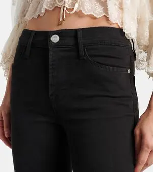 FRAME Le High Flare Jeans - Black