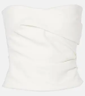 THE SEI Pleated Crepe Top