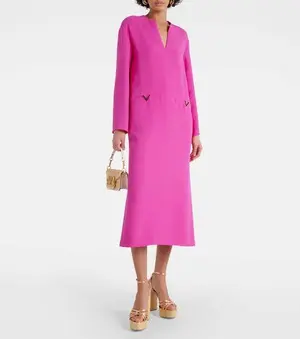 Valentino Garavani V-neck Silk Kaftan
