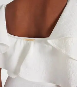 ALEXANDRA MIRO Chantal Ruffled Swimsuit