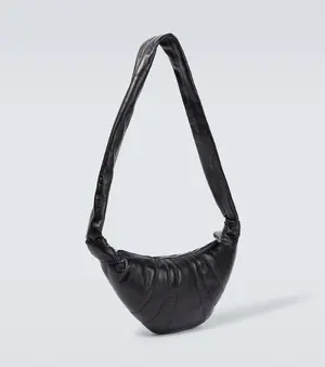 LEMAIRE Small Leather Shoulder Bag - Black