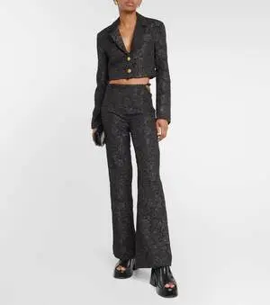 GANNI Jacquard Flared Pants