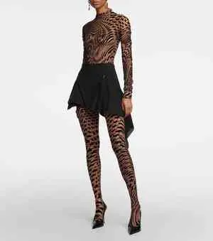 MUGLER Asymmetrical High-rise Mini Skirt