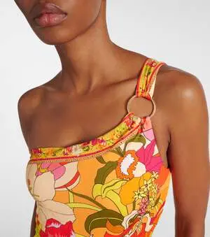 Camilla The Flower Child Society One-shoulder Swimsuit