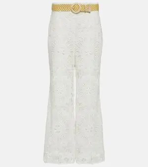Zimmermann High-rise Guipure Lace Pants