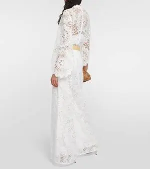 Zimmermann High-rise Guipure Lace Pants