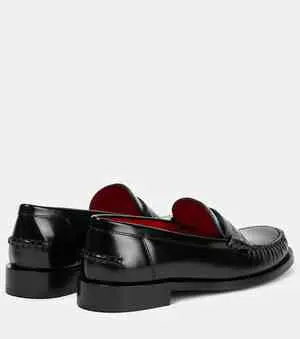 FERRAGAMO Irina Leather Loafers - Black