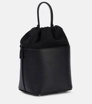 MAISON MARGIELA 5ac Leather Bucket Bag - Black