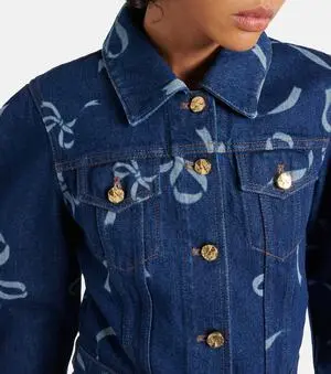 Nina Ricci Printed Denim Trucker Jacket