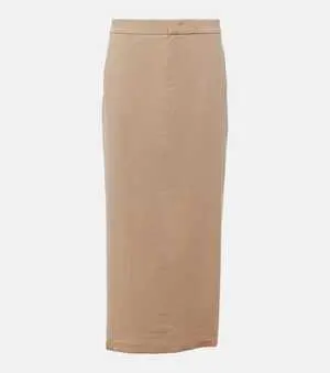 Vince Linen-blend Maxi Skirt