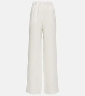 Valentino Garavani High-rise Wide-leg Silk Pants