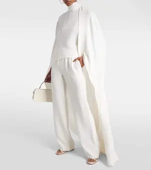 Valentino Garavani High-rise Wide-leg Silk Pants