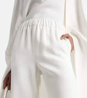 Valentino Garavani High-rise Wide-leg Silk Pants