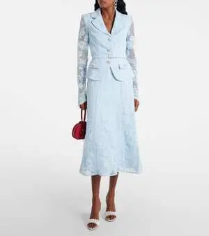 SELF-PORTRAIT Lace Midi Dress