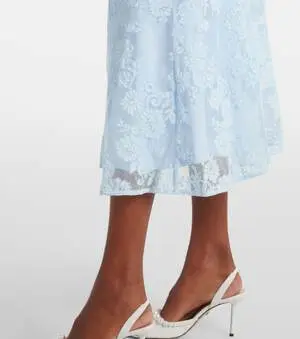 SELF-PORTRAIT Lace Midi Dress