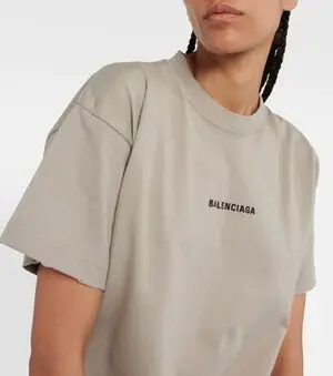 Balenciaga Logo Cotton T-shirt