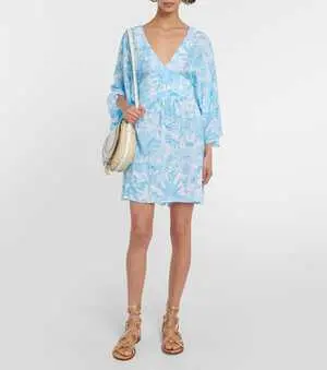 Melissa Odabash Grace Floral Minidress