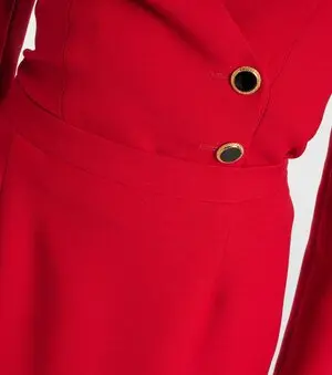 Alessandra Rich Wool Midi Skirt