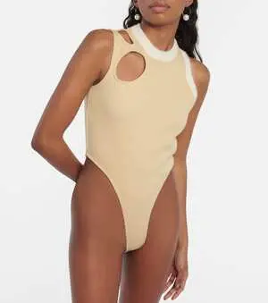 DIDU Cutout Fleece Bodysuit