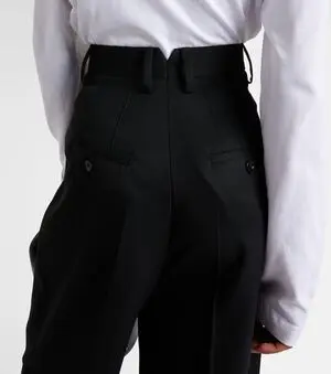 AMI Paris High-rise Wool Wide-leg Pants