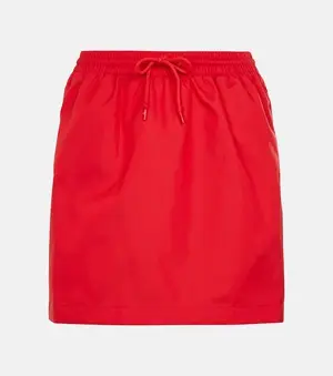 Wardrobe.NYC High-rise Drawstring Miniskirt - Red