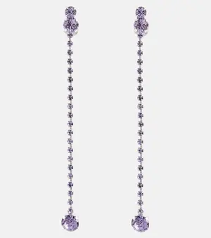 Magda Butrym Crystal-embellished Drop Earrings - Purple