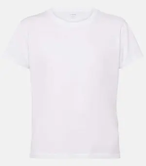 FRAME Baby Tee Cotton Jersey T-shirt - White